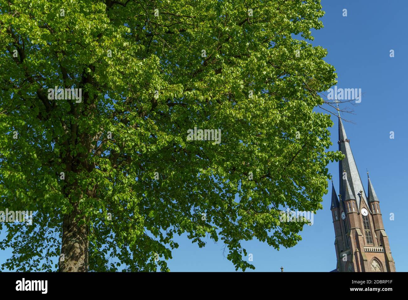 old church in a small german village Stock Photo - Alamy