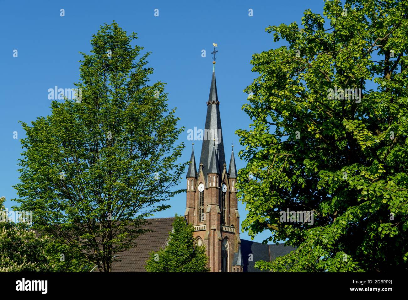 old church in a small german village Stock Photo - Alamy