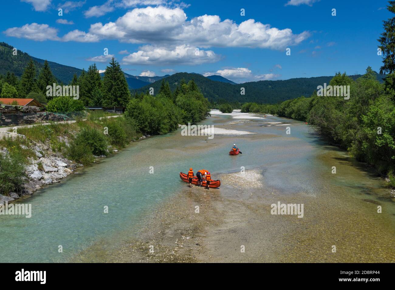River cruise on the Isar Stock Photo - Alamy