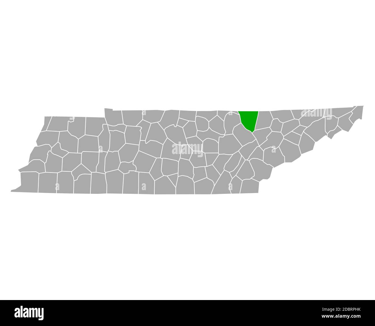 Map of Scott in Tennessee Stock Photo - Alamy