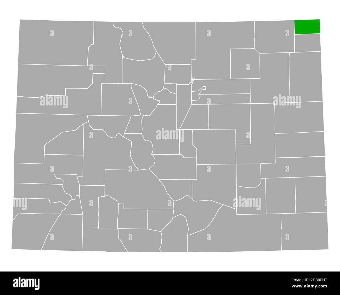 Map of Sedgwick in Colorado Stock Photo - Alamy