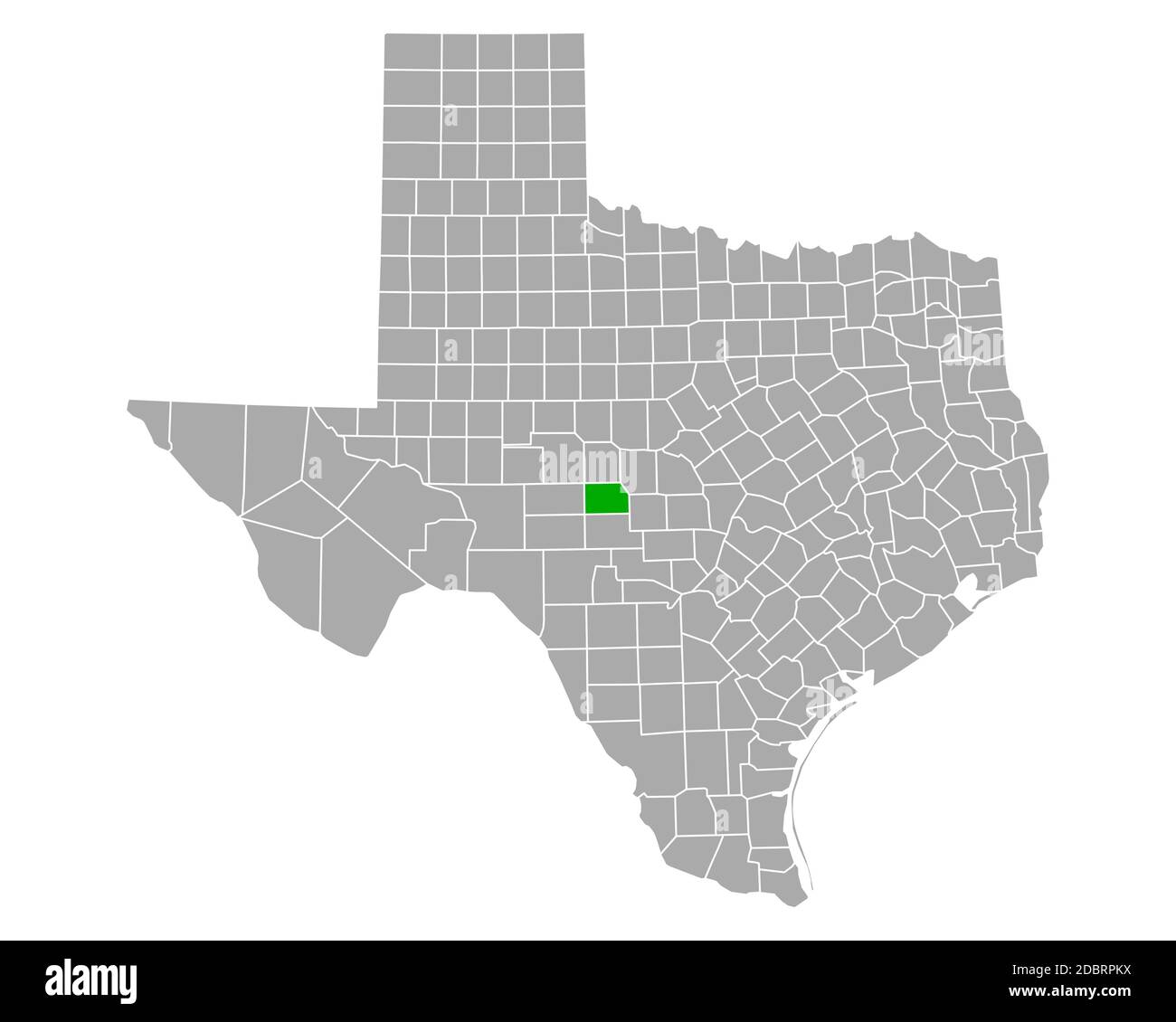 Map of Menard in Texas Stock Photo - Alamy