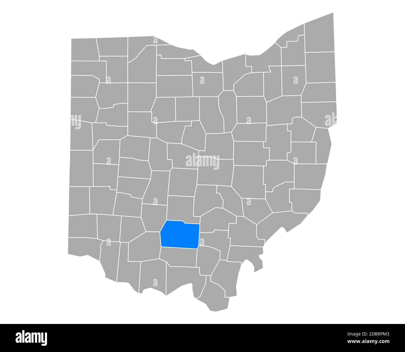 Map of Ross in Ohio Stock Photo - Alamy