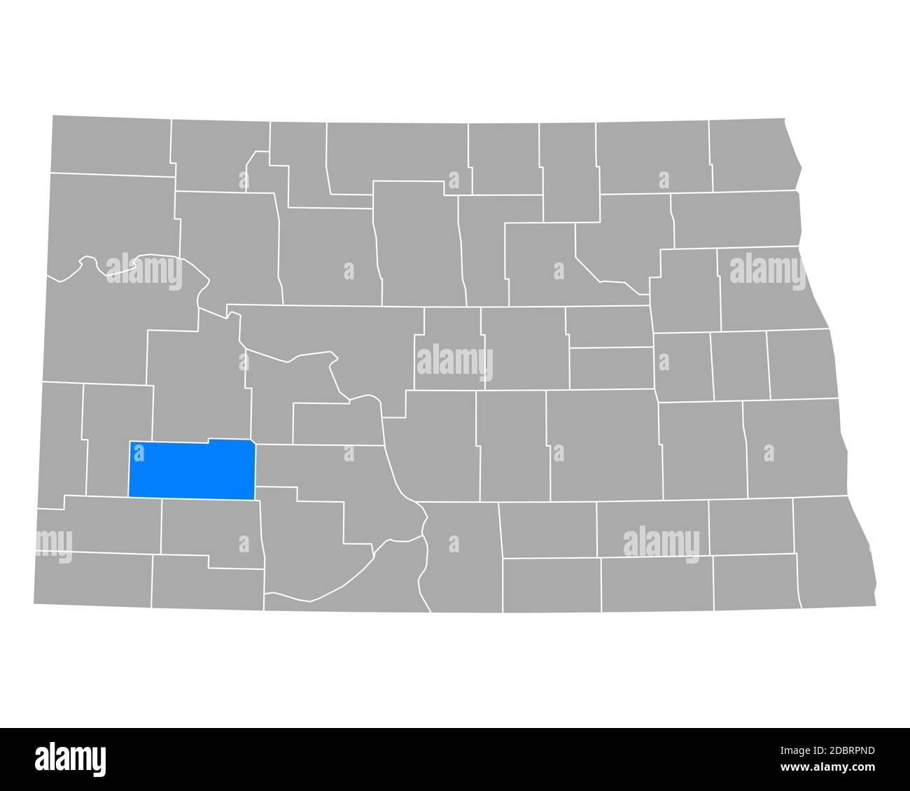 Map of Stark in North Dakota Stock Photo - Alamy