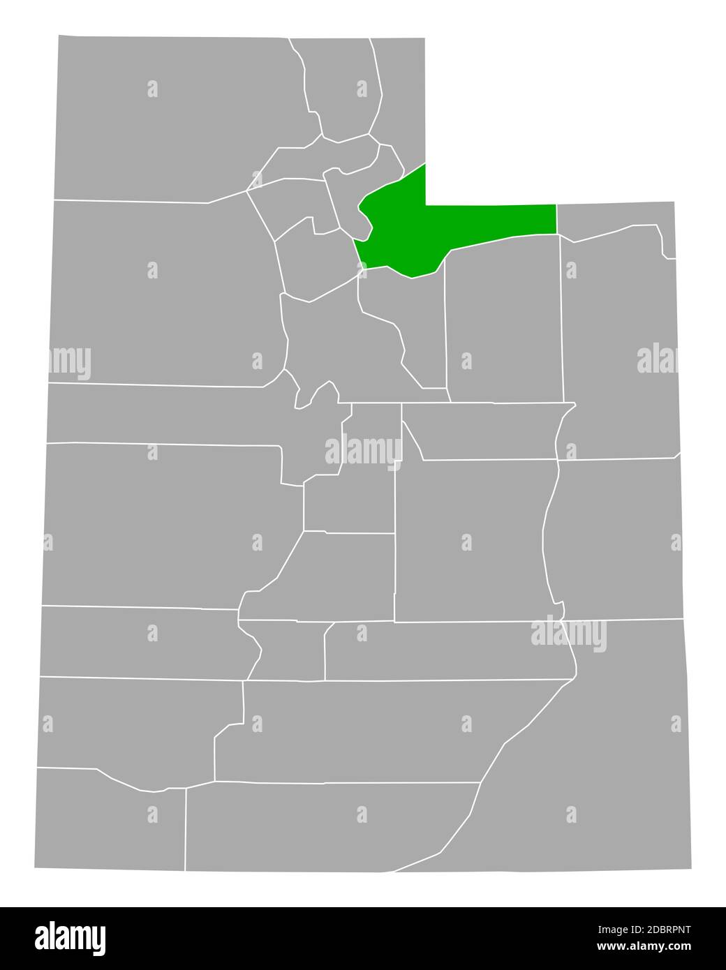 Map of Summit in Utah Stock Photo - Alamy