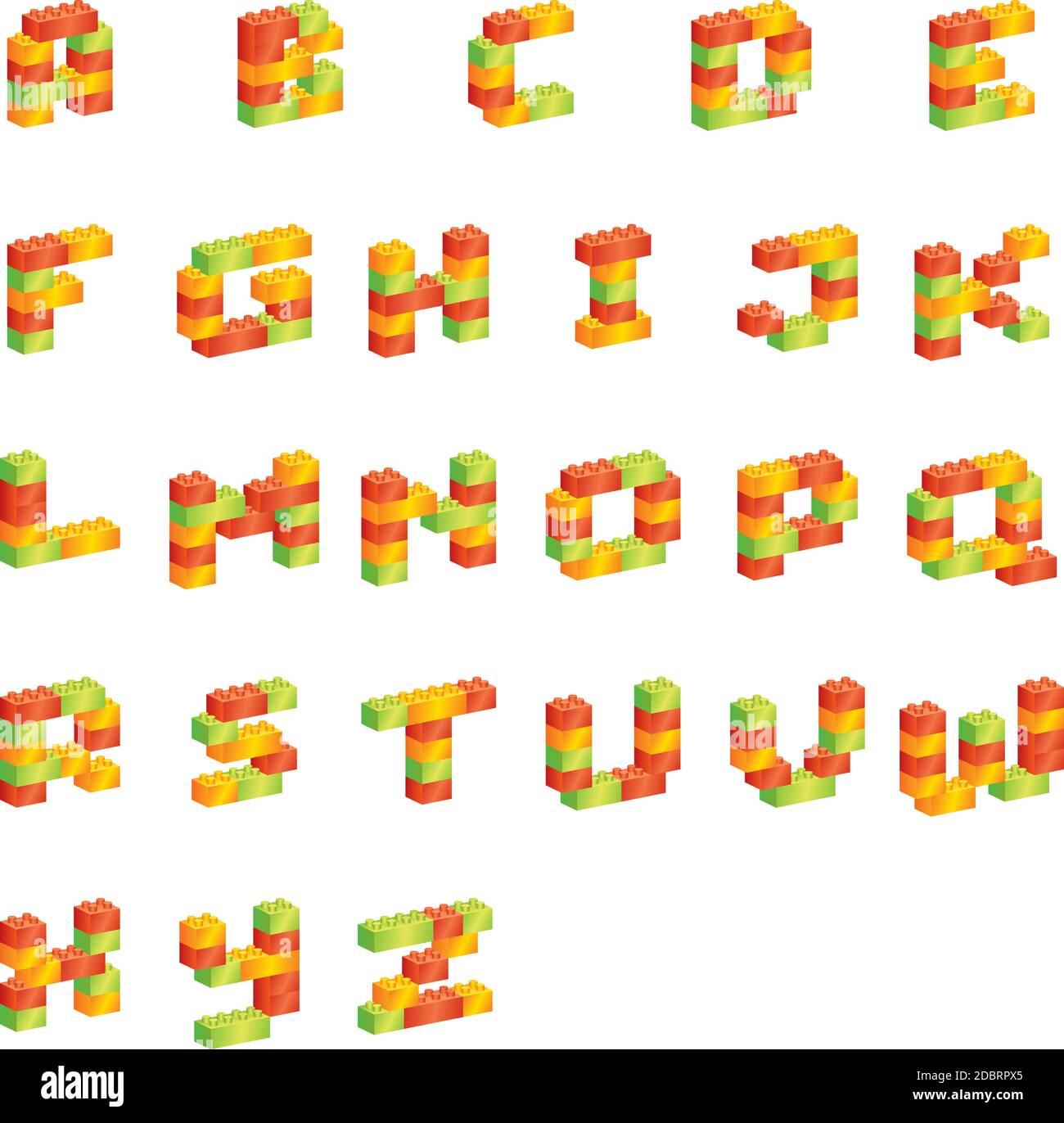 Stylish Font Poster with letters from alphabet on the white background ...