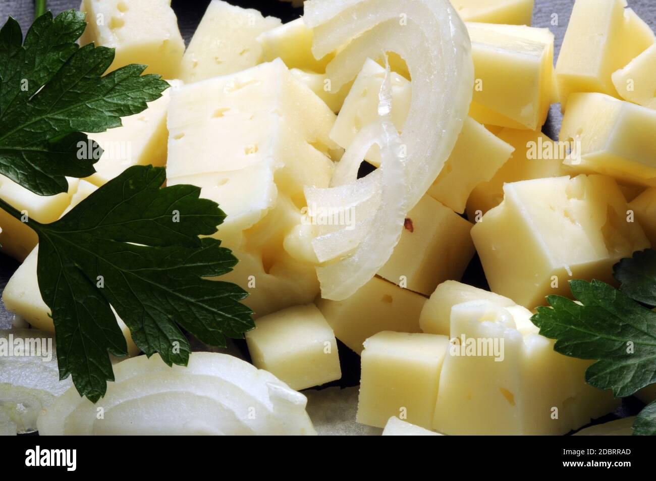 Ingredients for the preparation of the typical Friulian recipe of frico ...