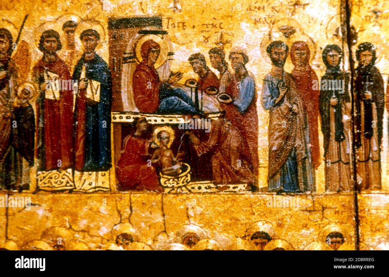 St catherines monastery mural hi-res stock photography and images - Alamy