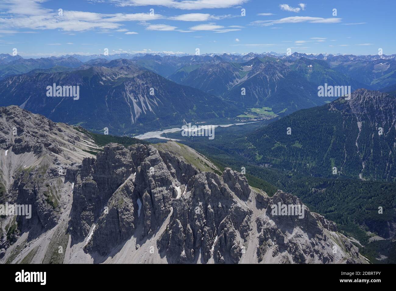 Austria tyrol aerial view hi-res stock photography and images - Alamy