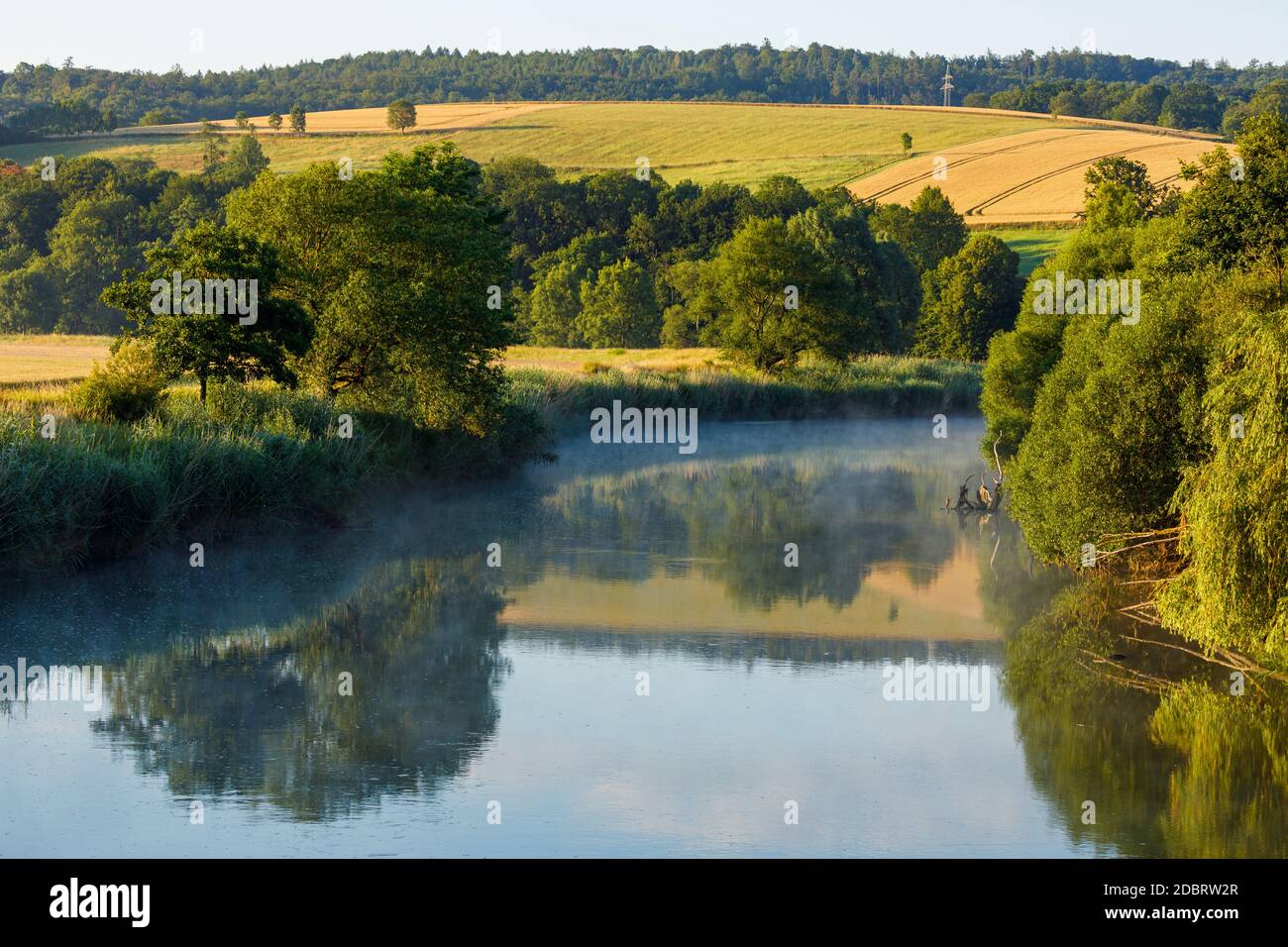 The River of Werra in Germany Stock Photo - Alamy