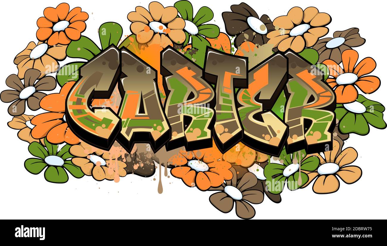 Carter. A cool Graffiti styled logotype design. Legible letters aimed ...