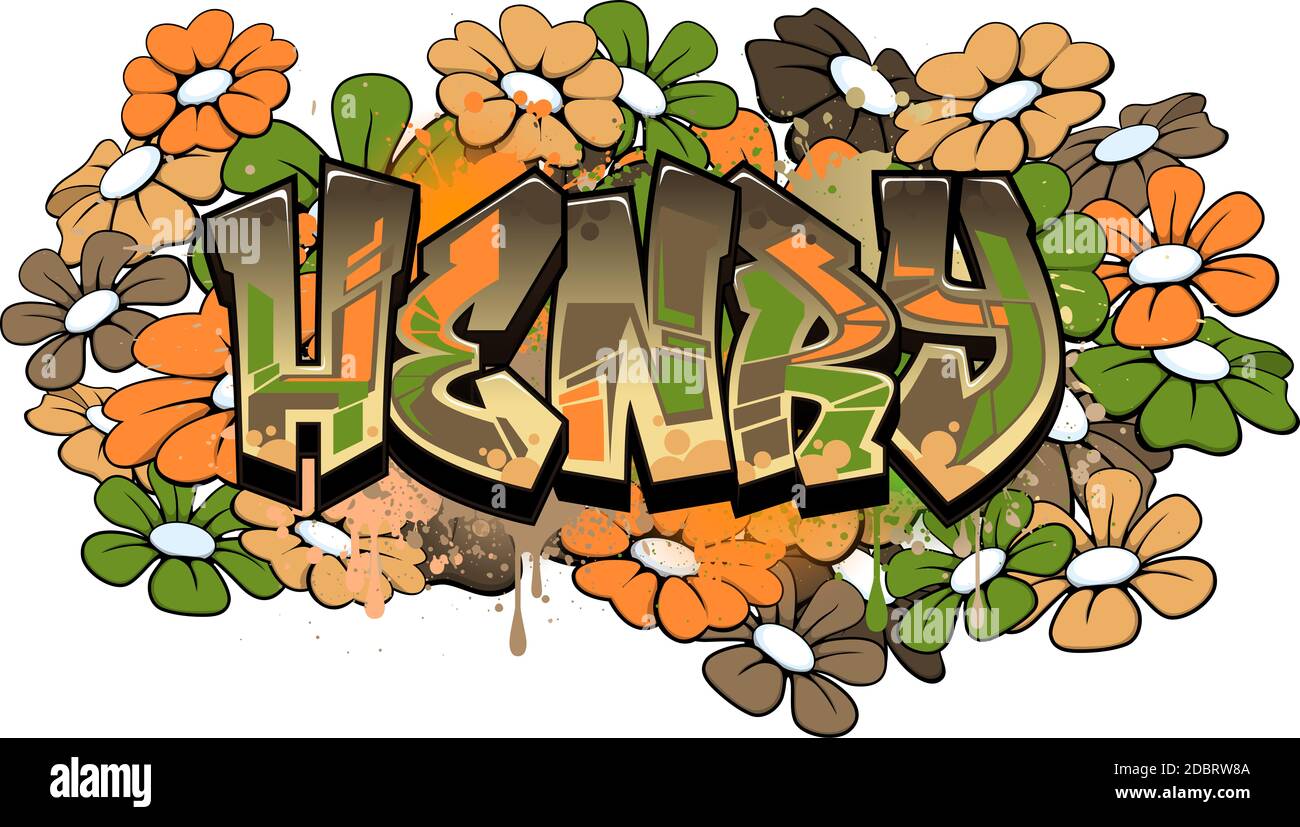 Henry. A cool Graffiti styled logotype design. Legible letters aimed ...