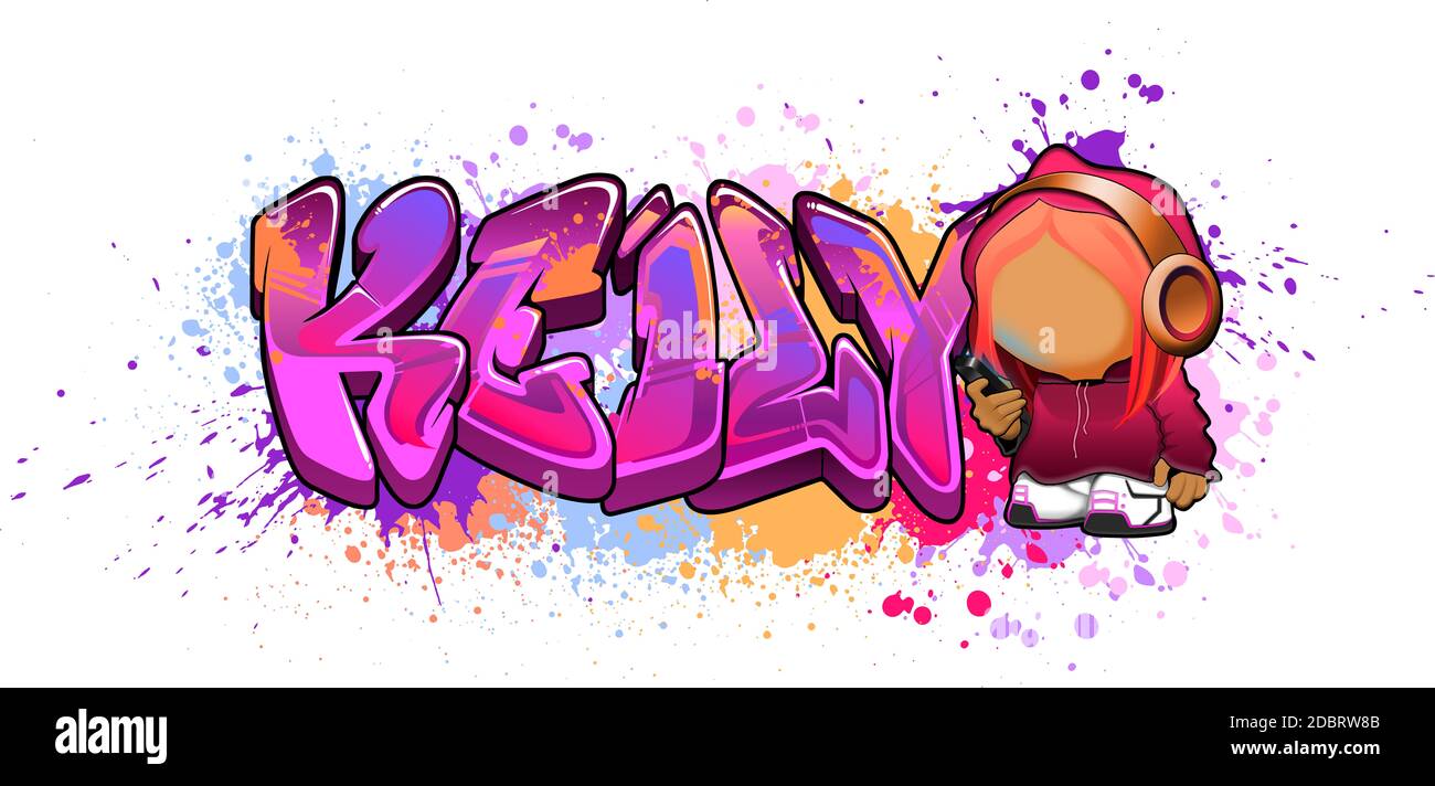 Kelly Name In Graffiti