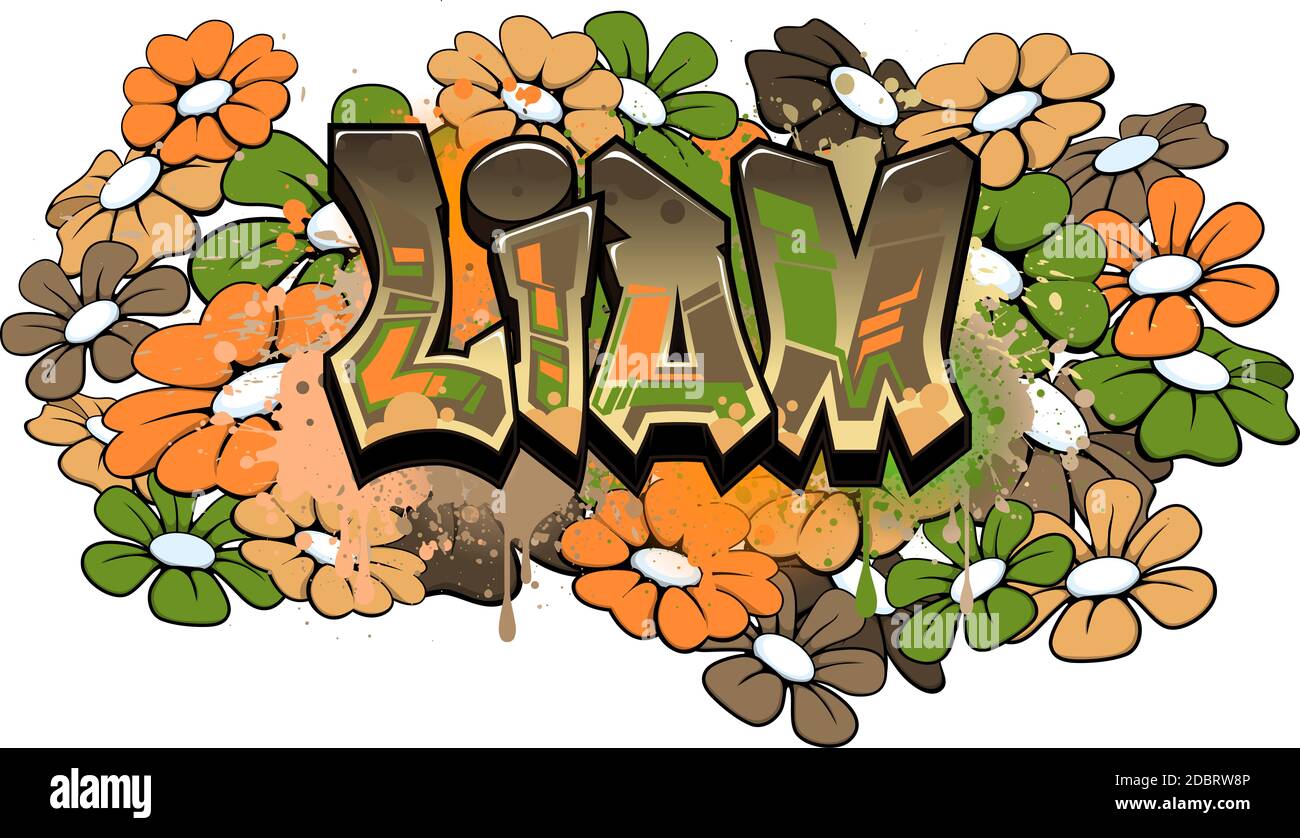Liam. A cool Graffiti styled logotype design. Legible letters aimed for ...