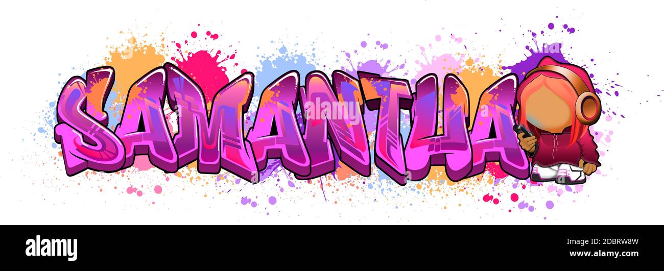 The Name Samantha In Designs