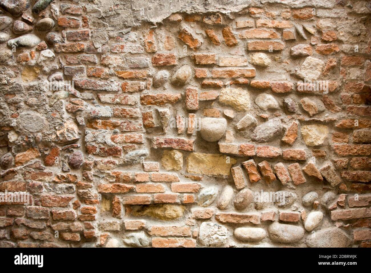 ancient brick wall for old style background concept Stock Photo - Alamy