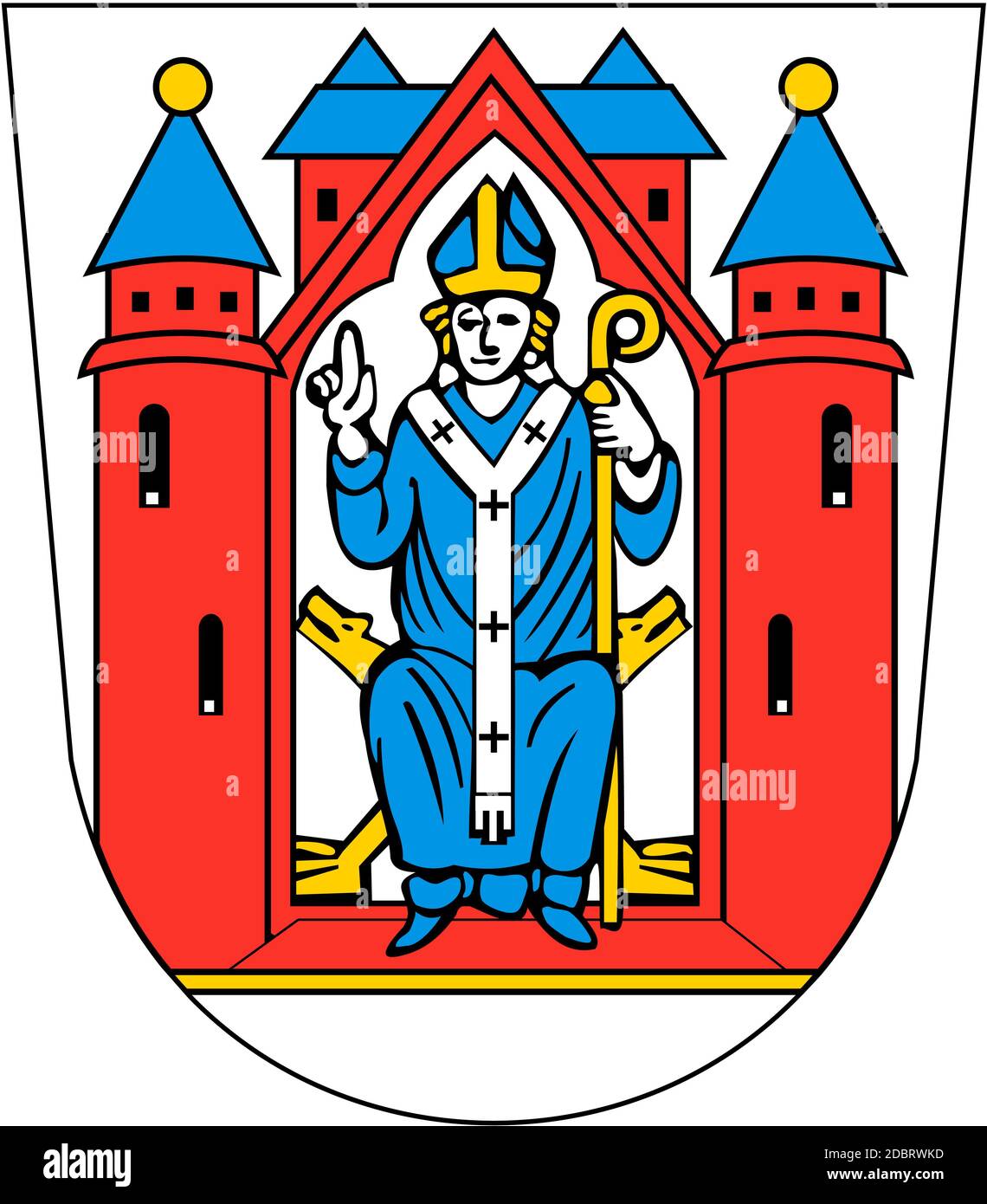 Coat of arms of the city of Aschaffenburg. Germany Stock Photo - Alamy