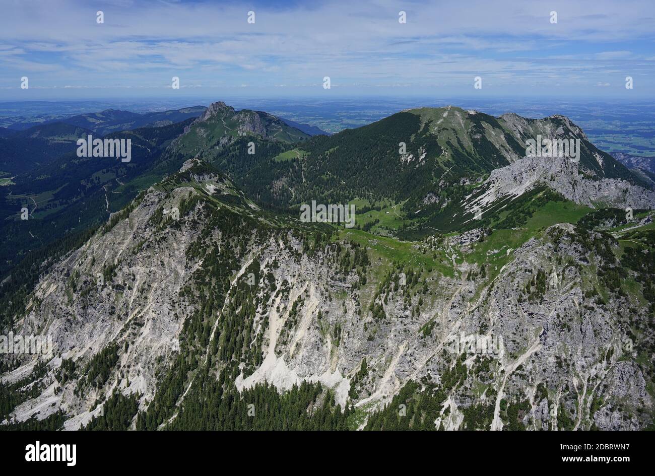 Aerial view of mountains in Tirol / Austria Stock Photo - Alamy