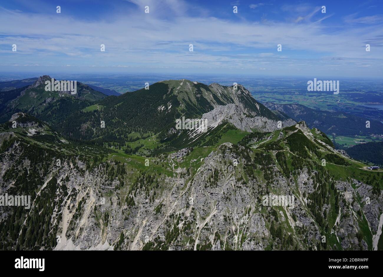Aerial view of mountains in Tirol / Austria Stock Photo - Alamy