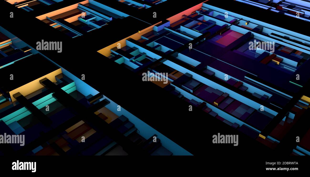 Futuristic Background with Technology Integration System Abstract Stock ...