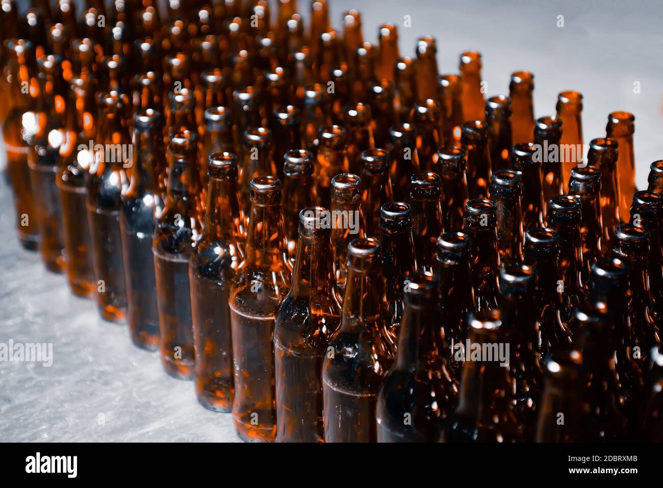 Row color glass bottles on hi-res stock photography and images - Alamy
