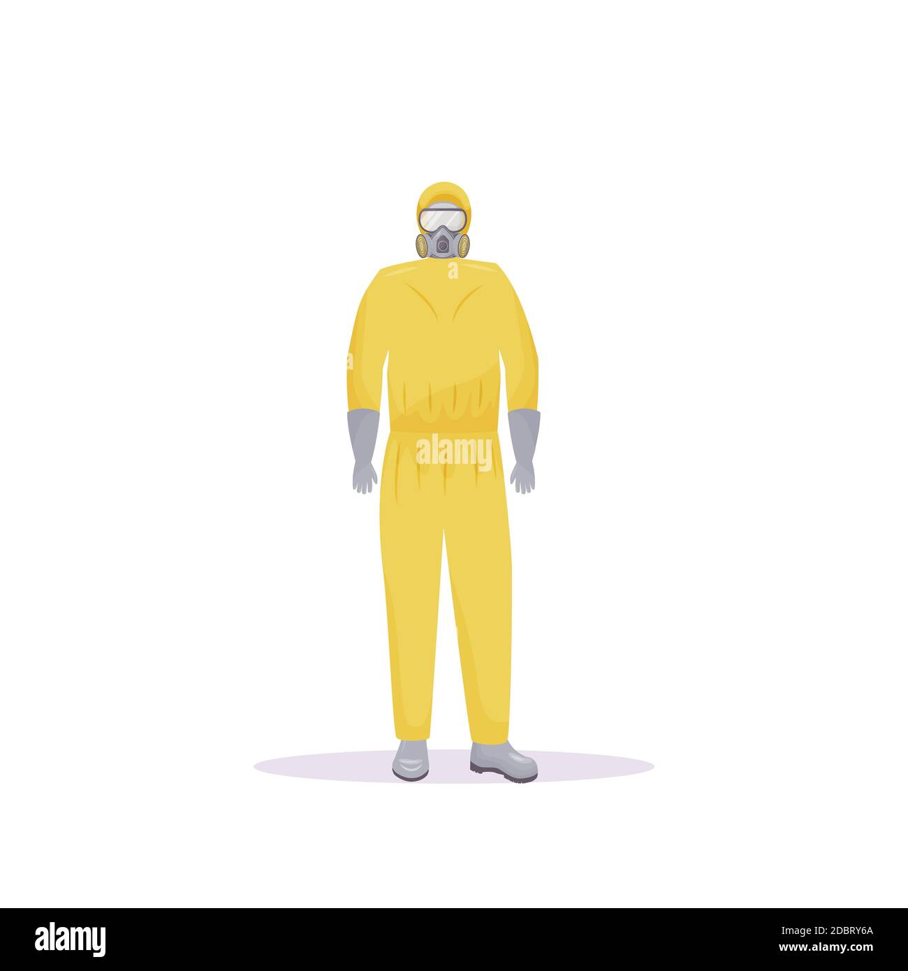 Cartoon illustration man in hazmat hi-res stock photography and images ...