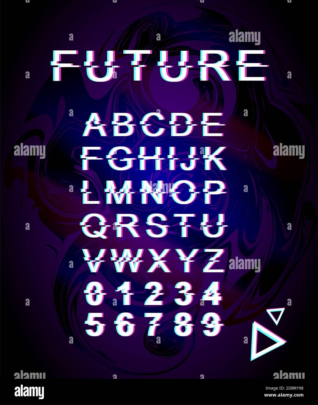 Retro futurism font hi-res stock photography and images - Alamy