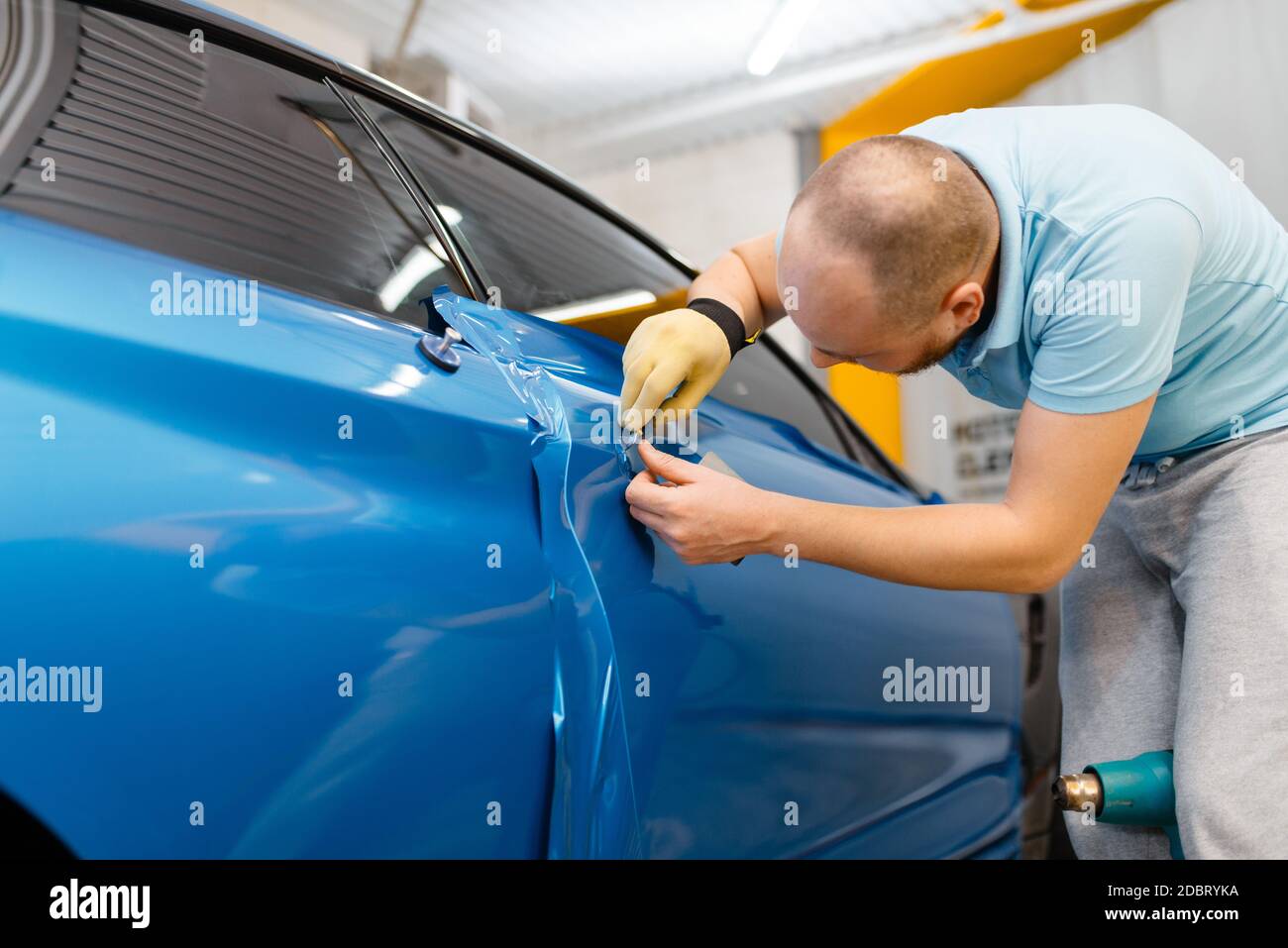 Tint squeegee car wrapping hi-res stock photography and images - Alamy