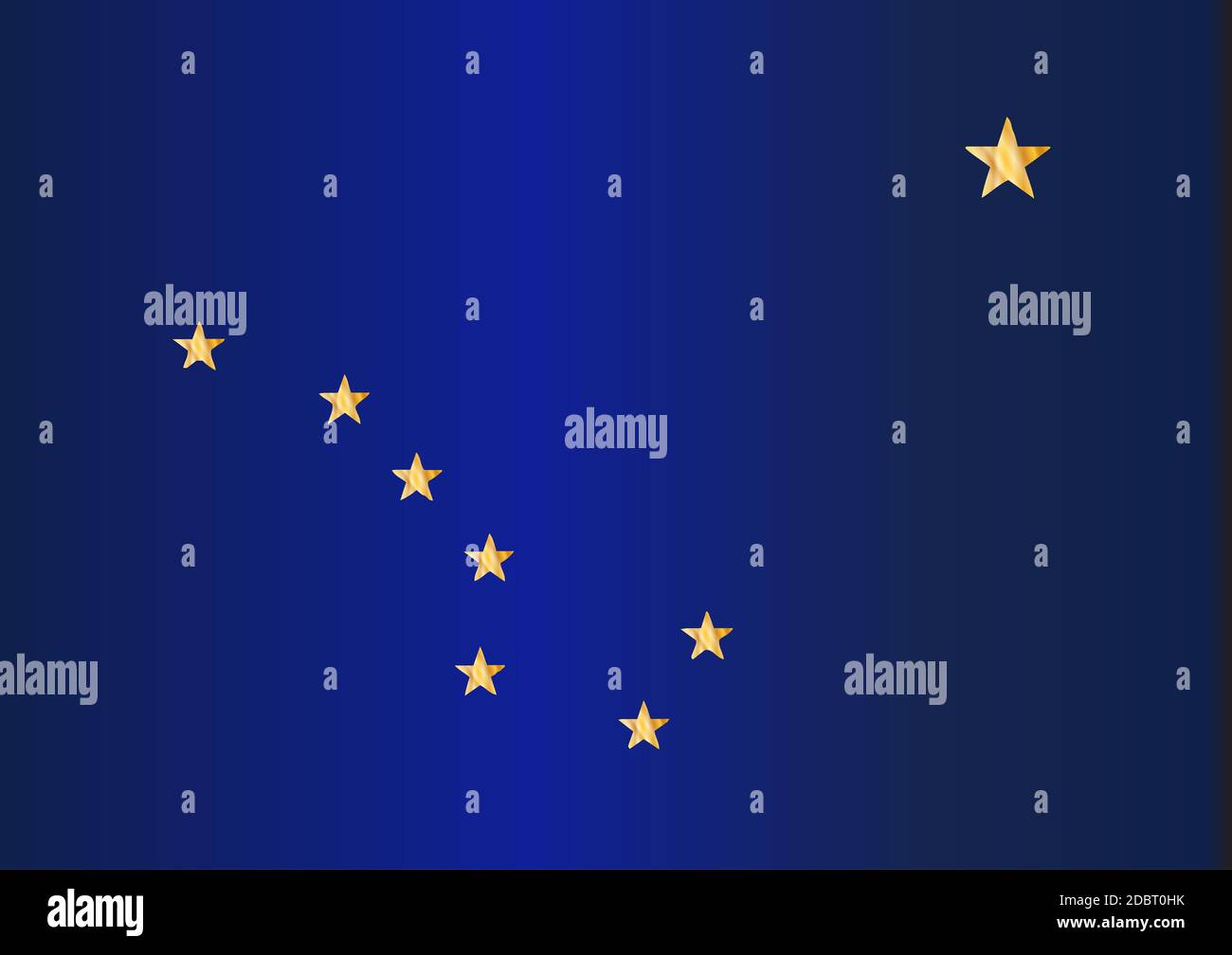 The flag of the state of Alaska in blue with stars Stock Photo - Alamy