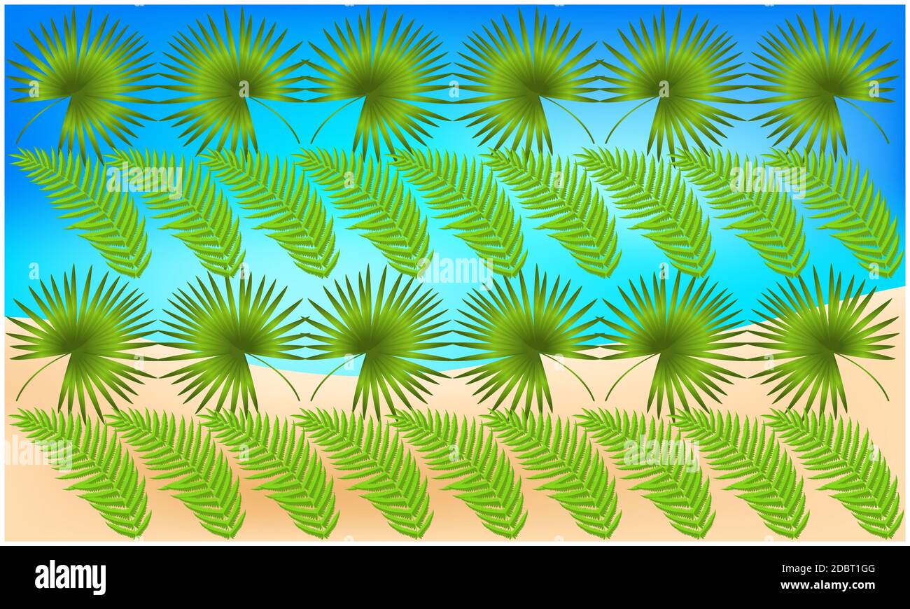digital textile design of different leaves Stock Photo - Alamy