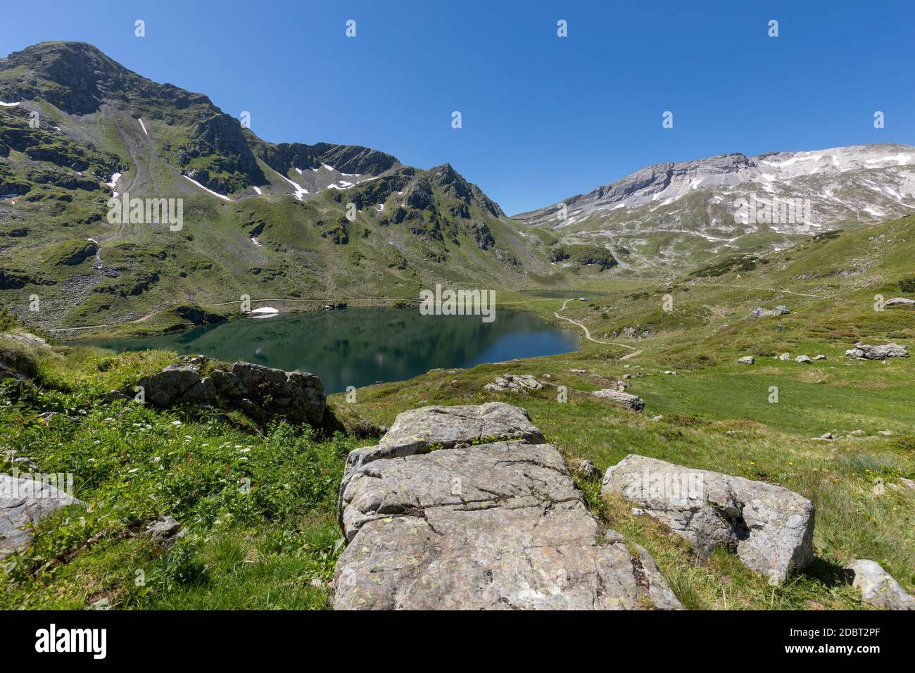 One of the Giglachseen lakes in Styria, Austria, Europe, im summer ...