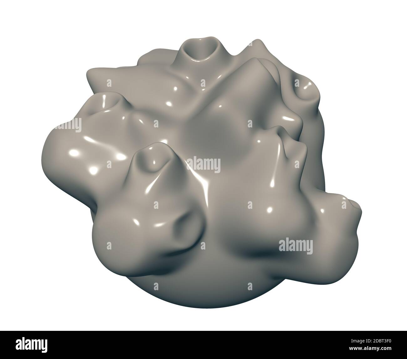 abstract 3d element rendered isolated on white background Stock Photo ...