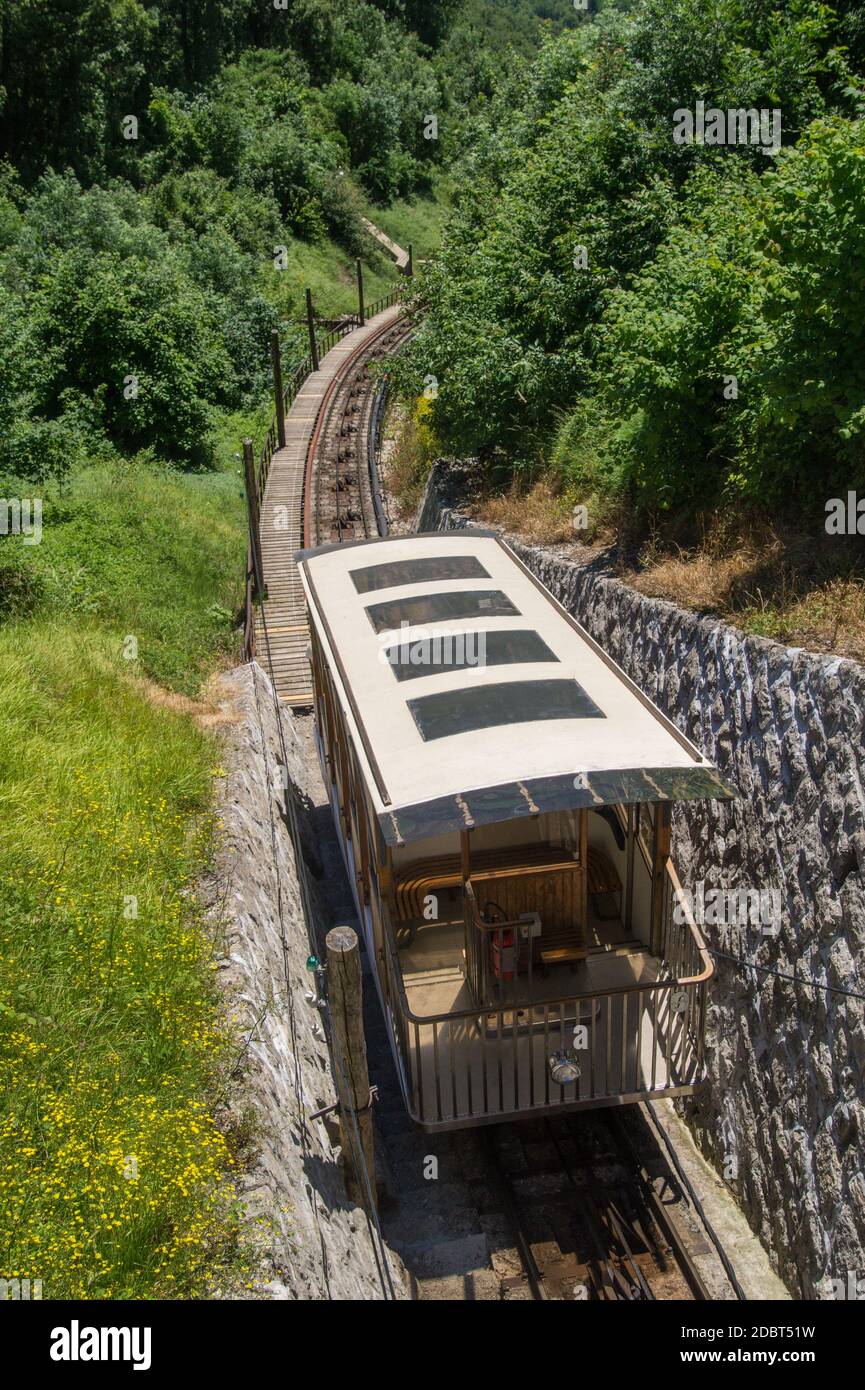 funicular,saint hilaire du touvet,isere,france Stock Photo - Alamy