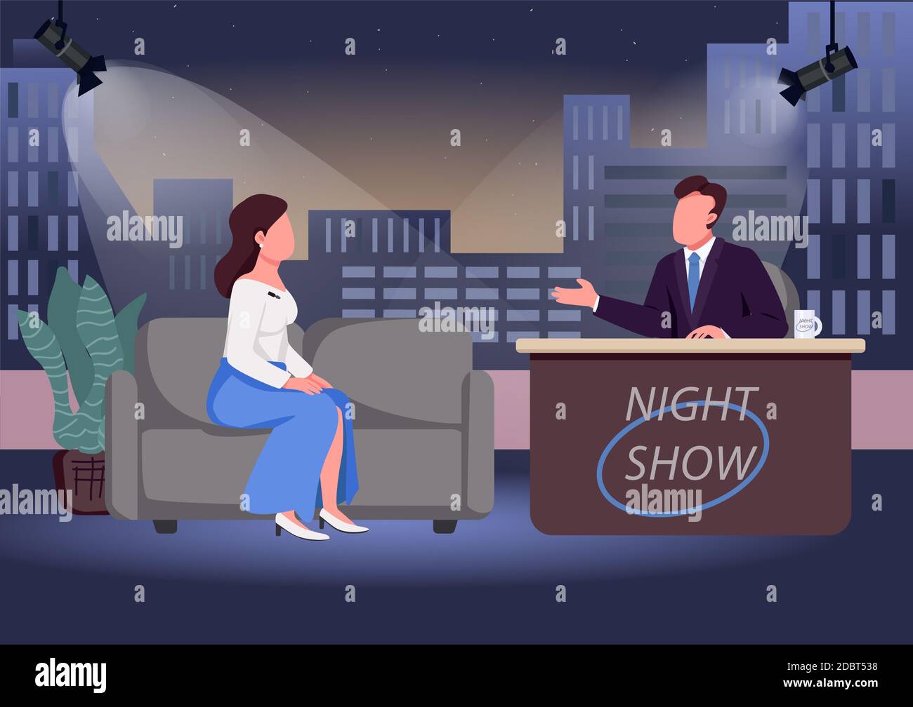 Tv chat show scene hi-res stock photography and images - Alamy