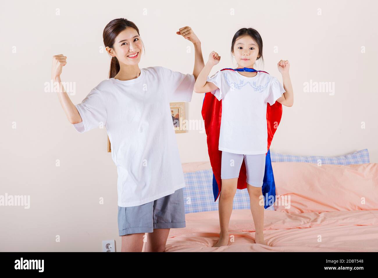 Concept of friendly family, Loving mother and cute daughter 001 Stock ...