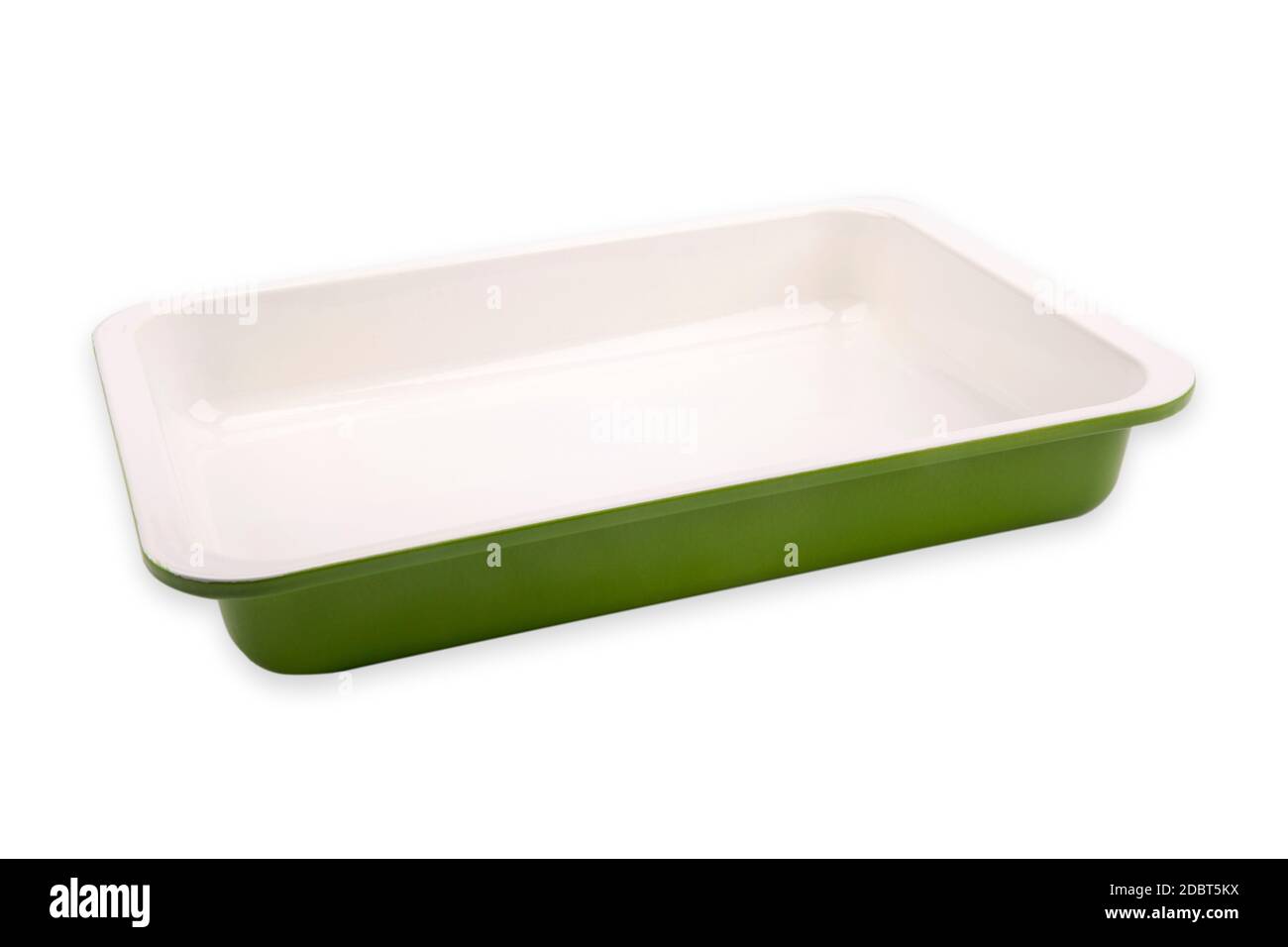 Empty casserole dish isolated over white background Stock Photo - Alamy