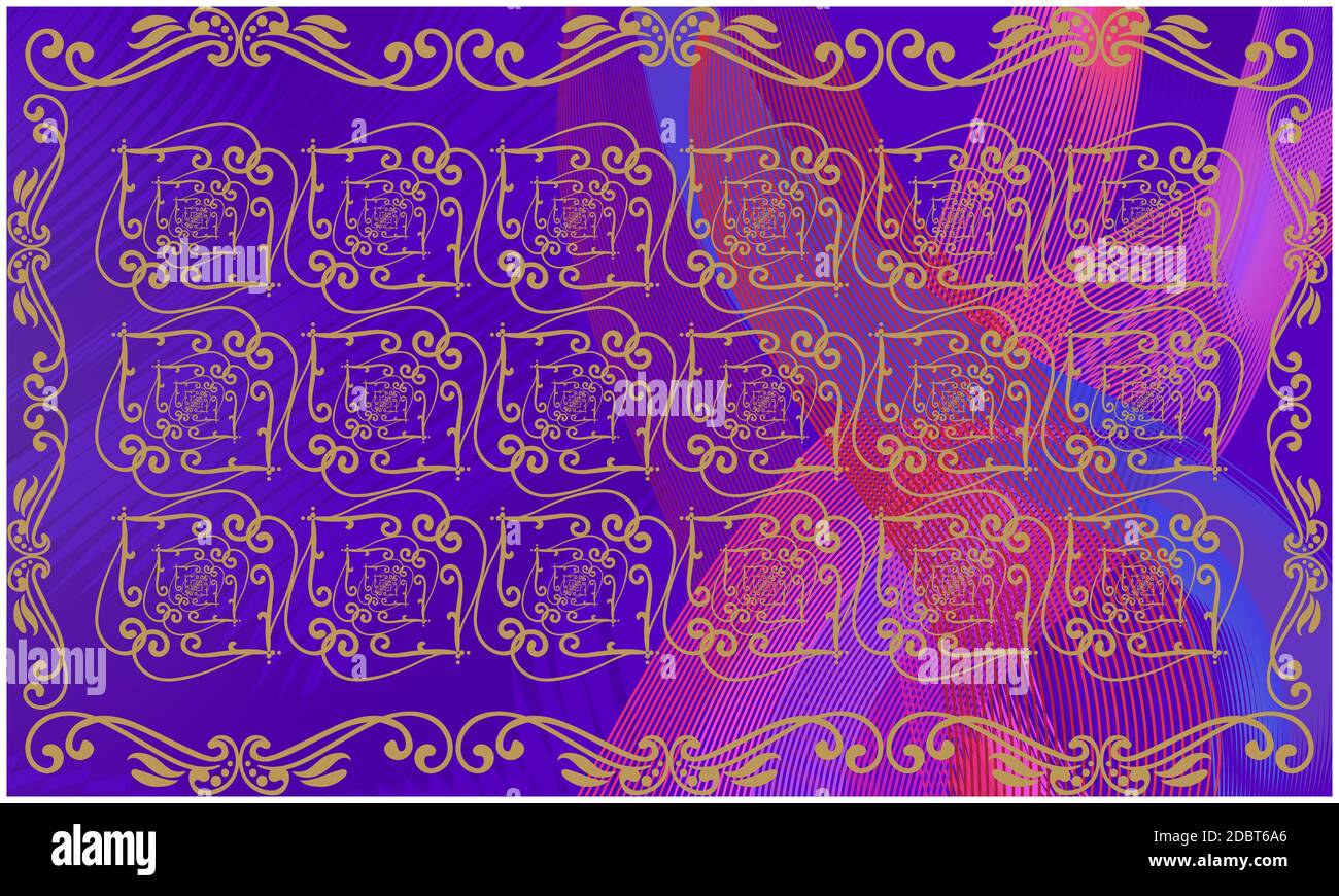 digital textile illustration design of art on abstract background Stock ...