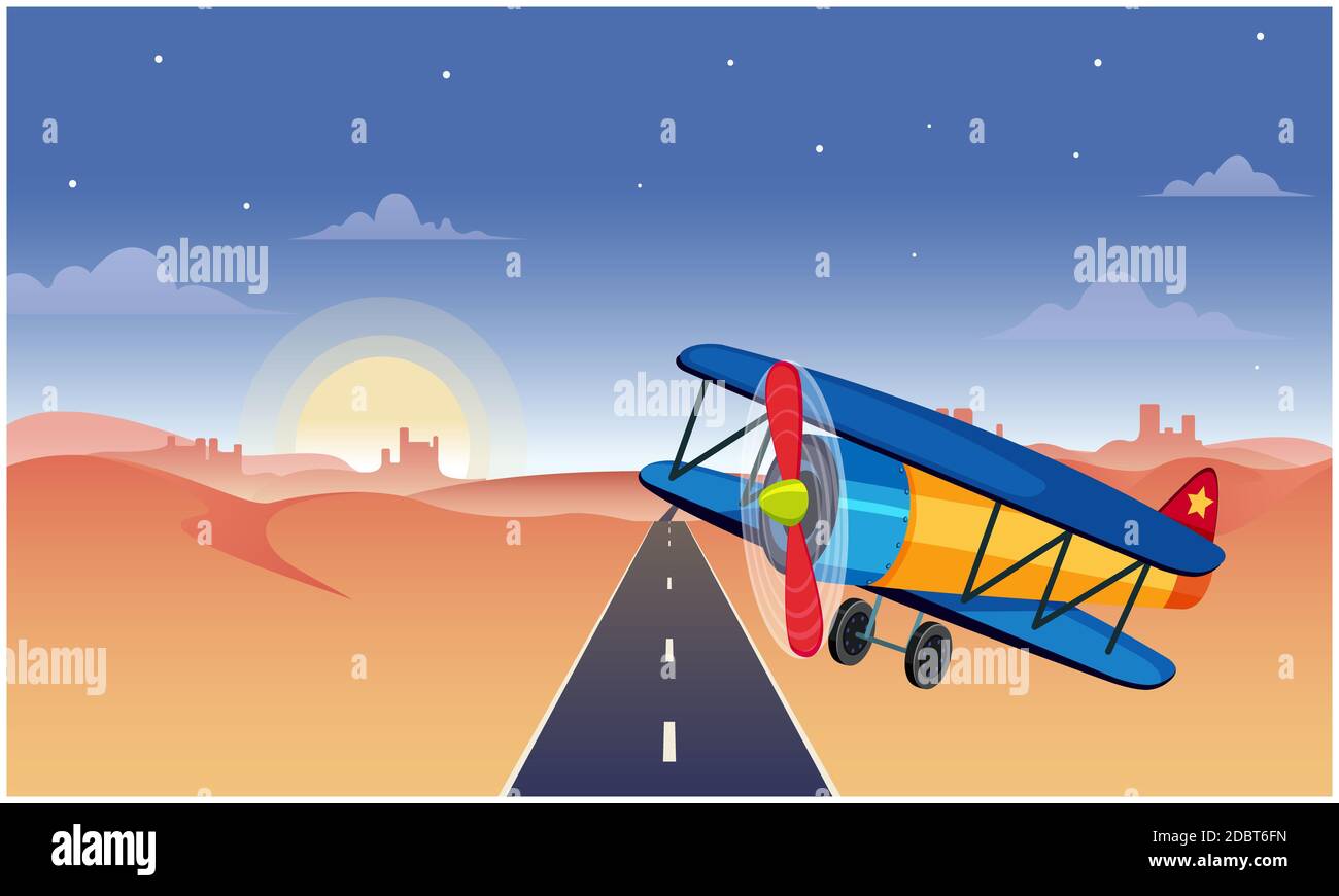 Landscape plane banner Cut Out Stock Images & Pictures - Alamy