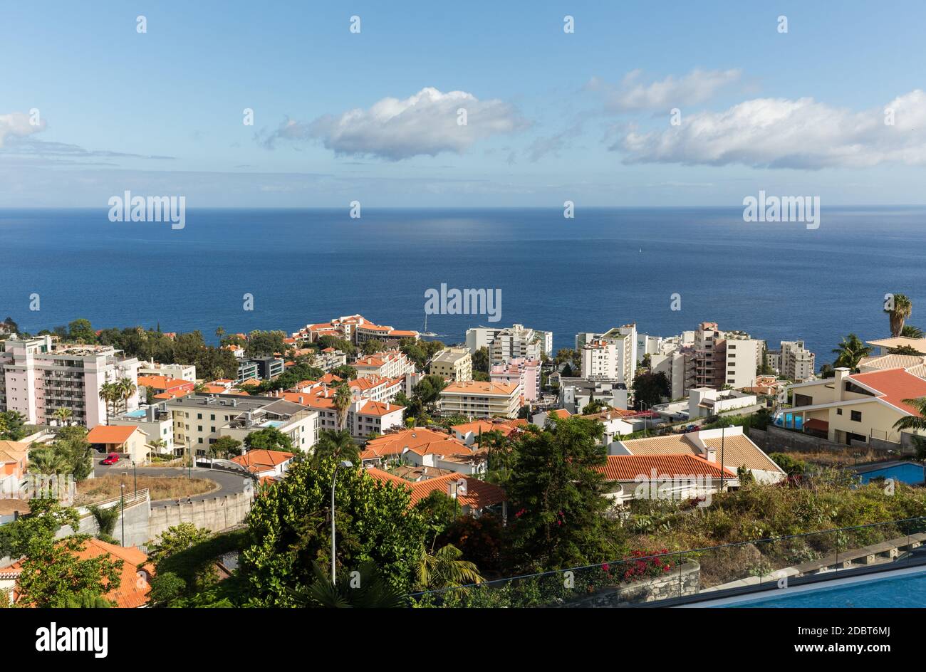Panoramic view of Funchal on Madeira Island. Portugal Stock Photo - Alamy