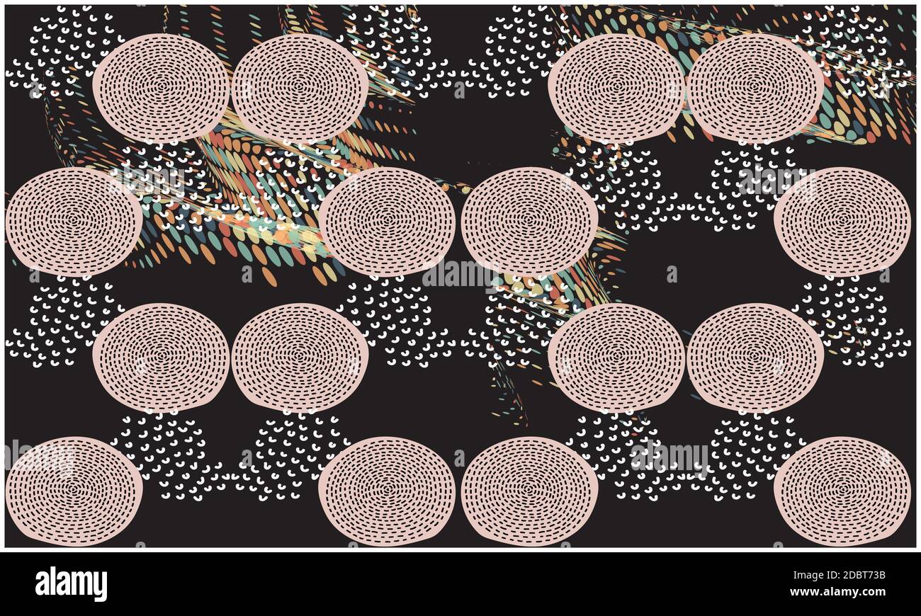 digital textile design of floral art Stock Photo - Alamy