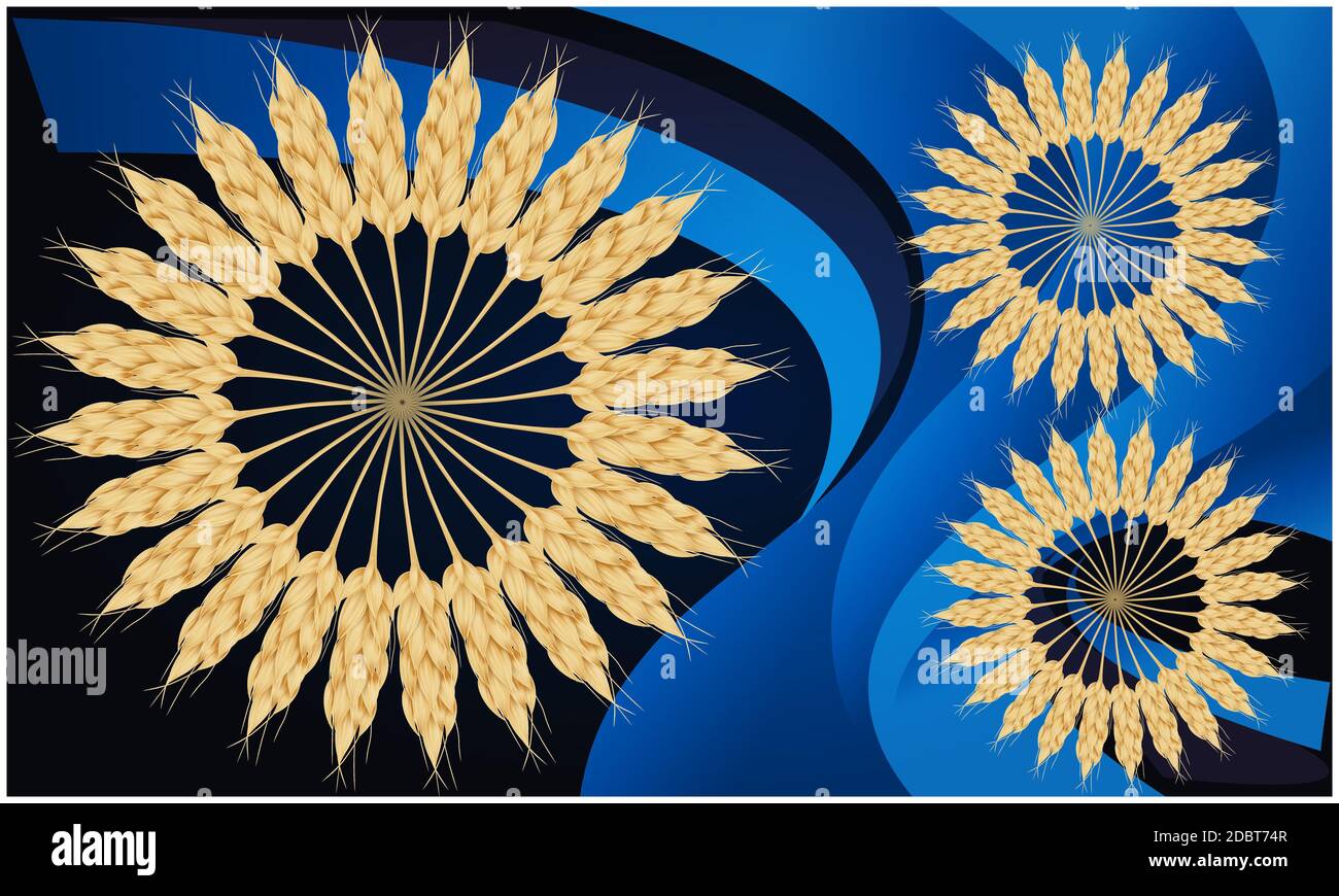 digital textile design of grains pattern Stock Photo - Alamy