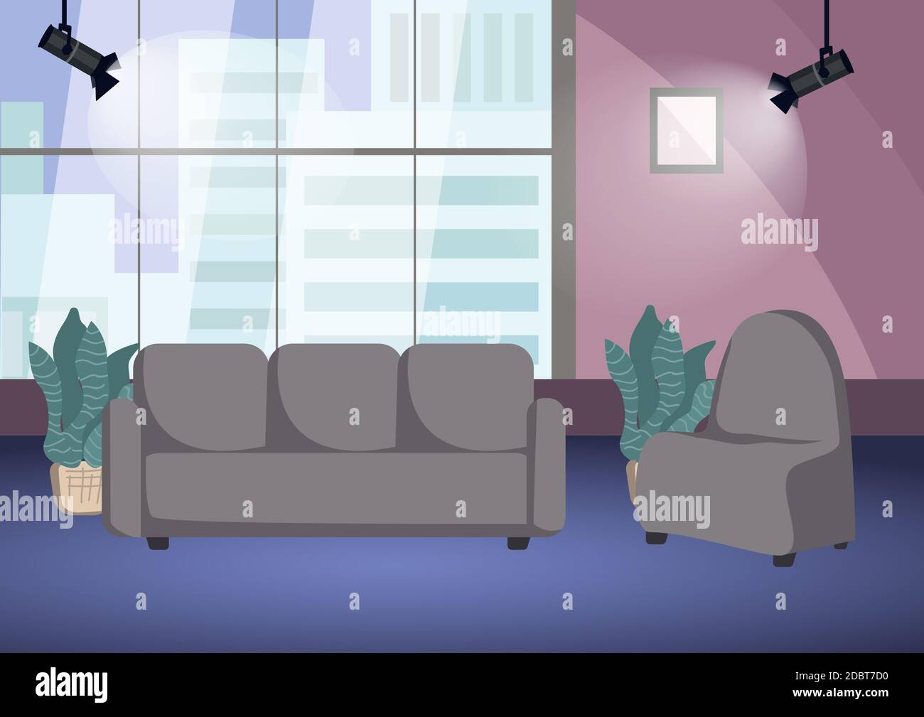 Tv show studio sofa hi-res stock photography and images - Alamy