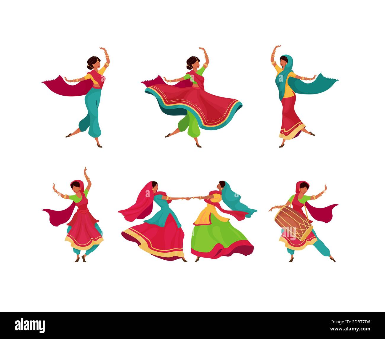 Indian Folk Dance Clipart