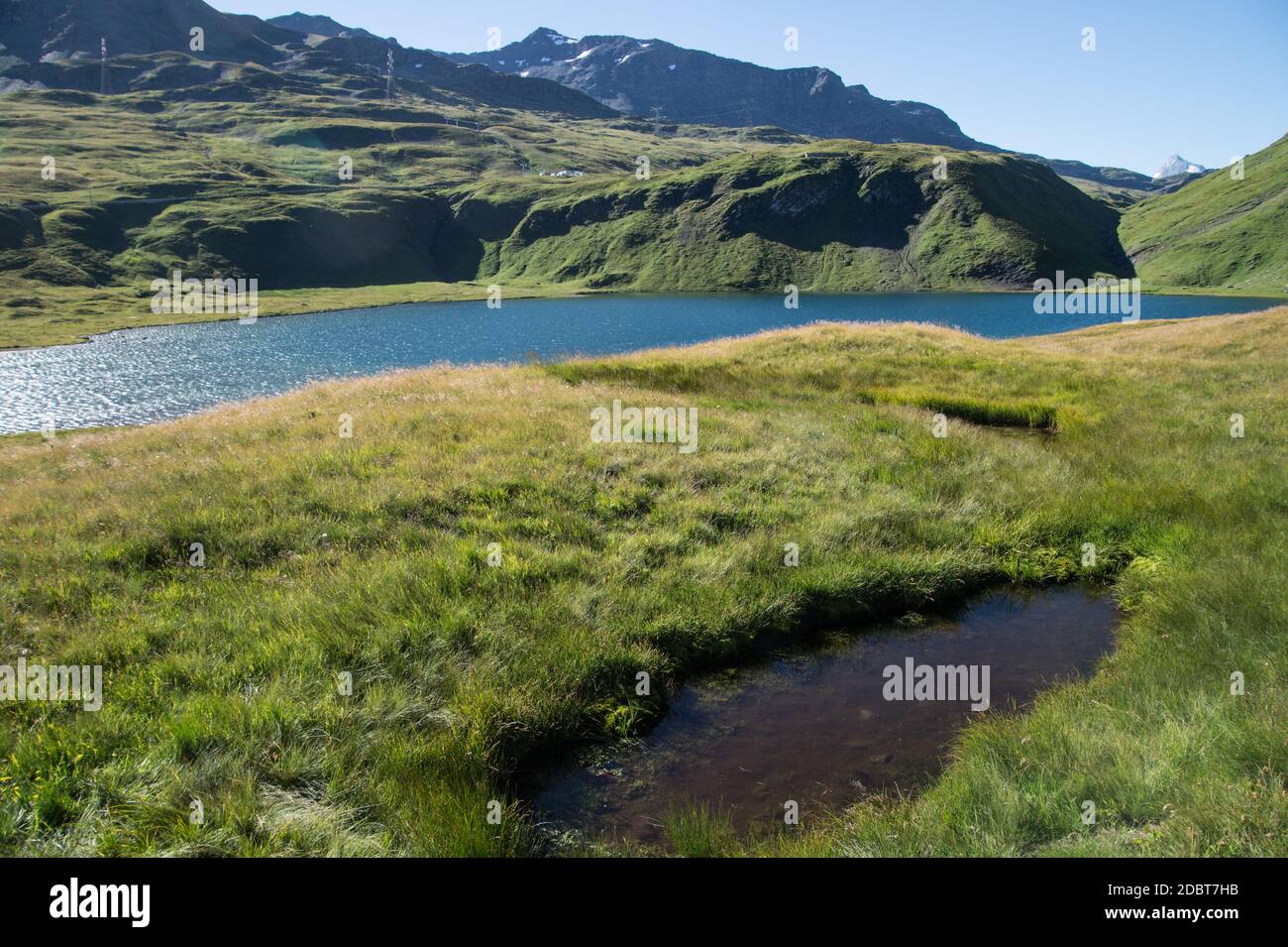 lake verney,petit saint bernard,val d'aoste,italy Stock Photo - Alamy