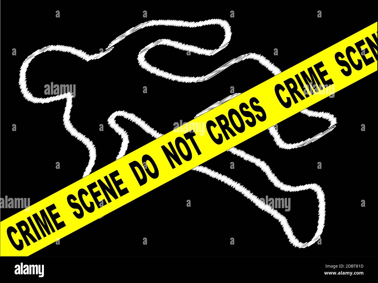 Body outline crime scene hi-res stock photography and images - Alamy