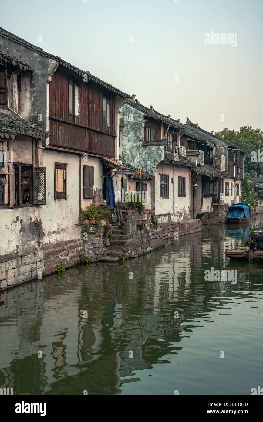 Rivers and Chinese architecture in Zhouzhuang, an ancient Chinese ...