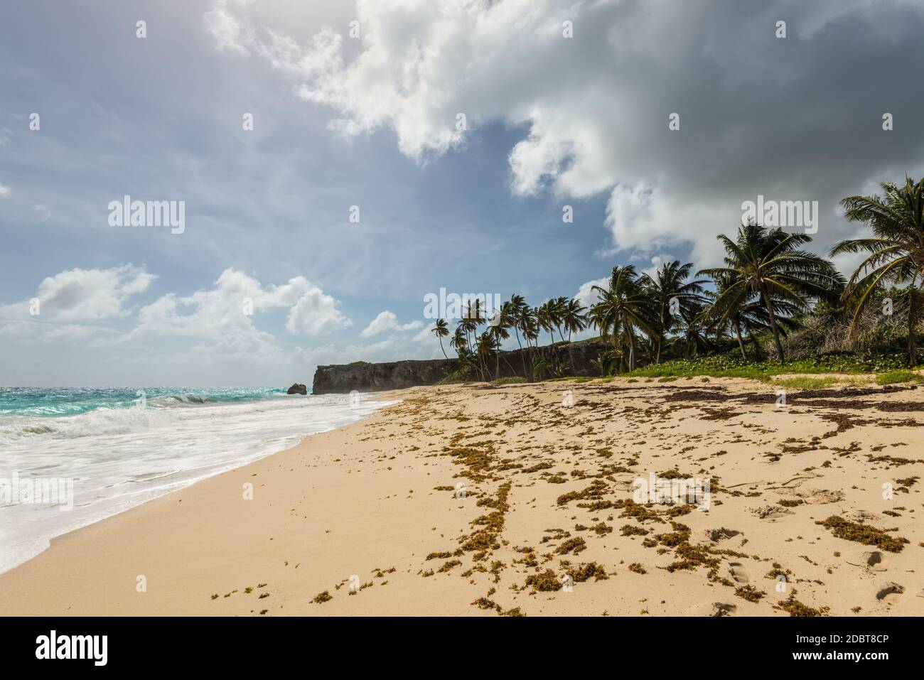 Bottom beach in cloudy weather. Bottom Bay is one of the most beautiful ...