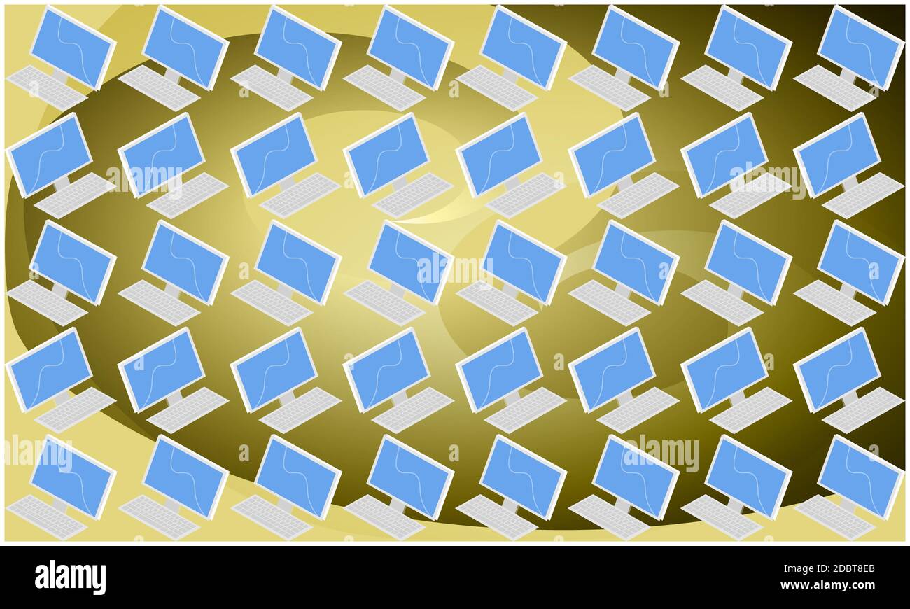 digital textile design of electronic devices on abstract background ...