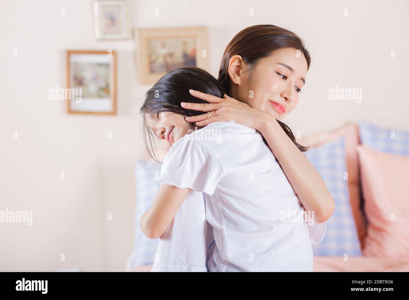 Concept of friendly family, Loving mother and cute daughter 037 Stock ...