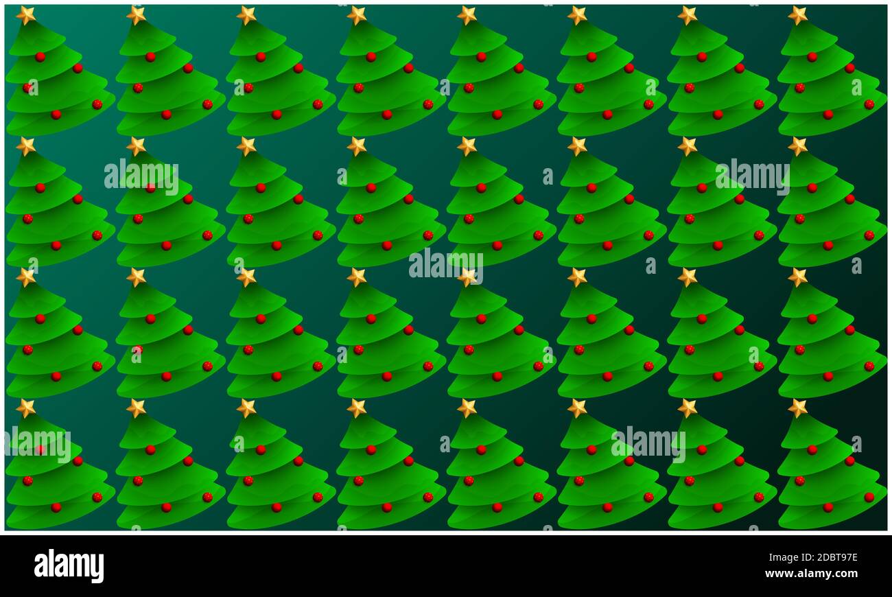 digital textile design of Christmas tree on abstract background Stock ...